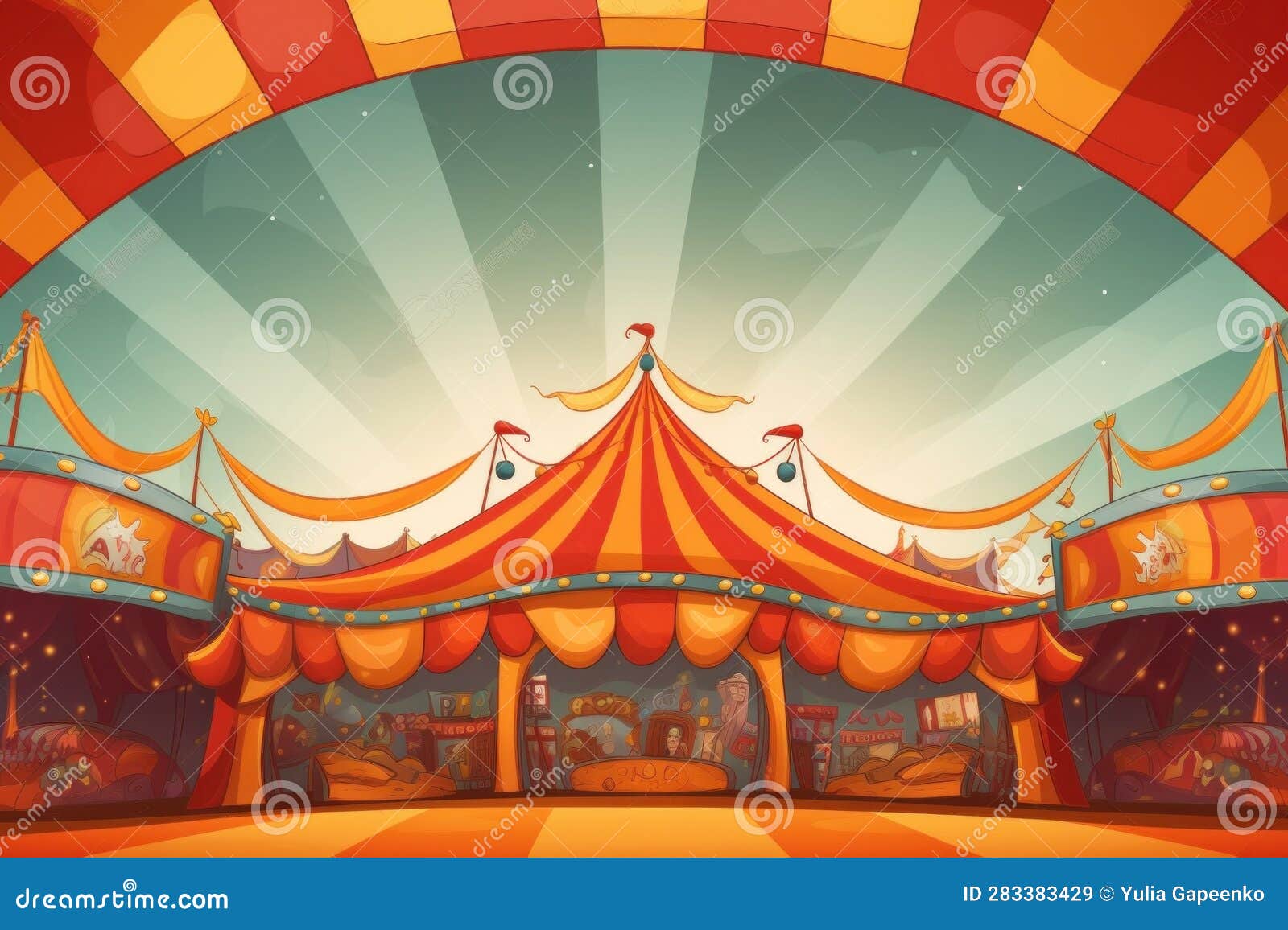 Circus Abstract Background. Illustration AI Generative Stock ...