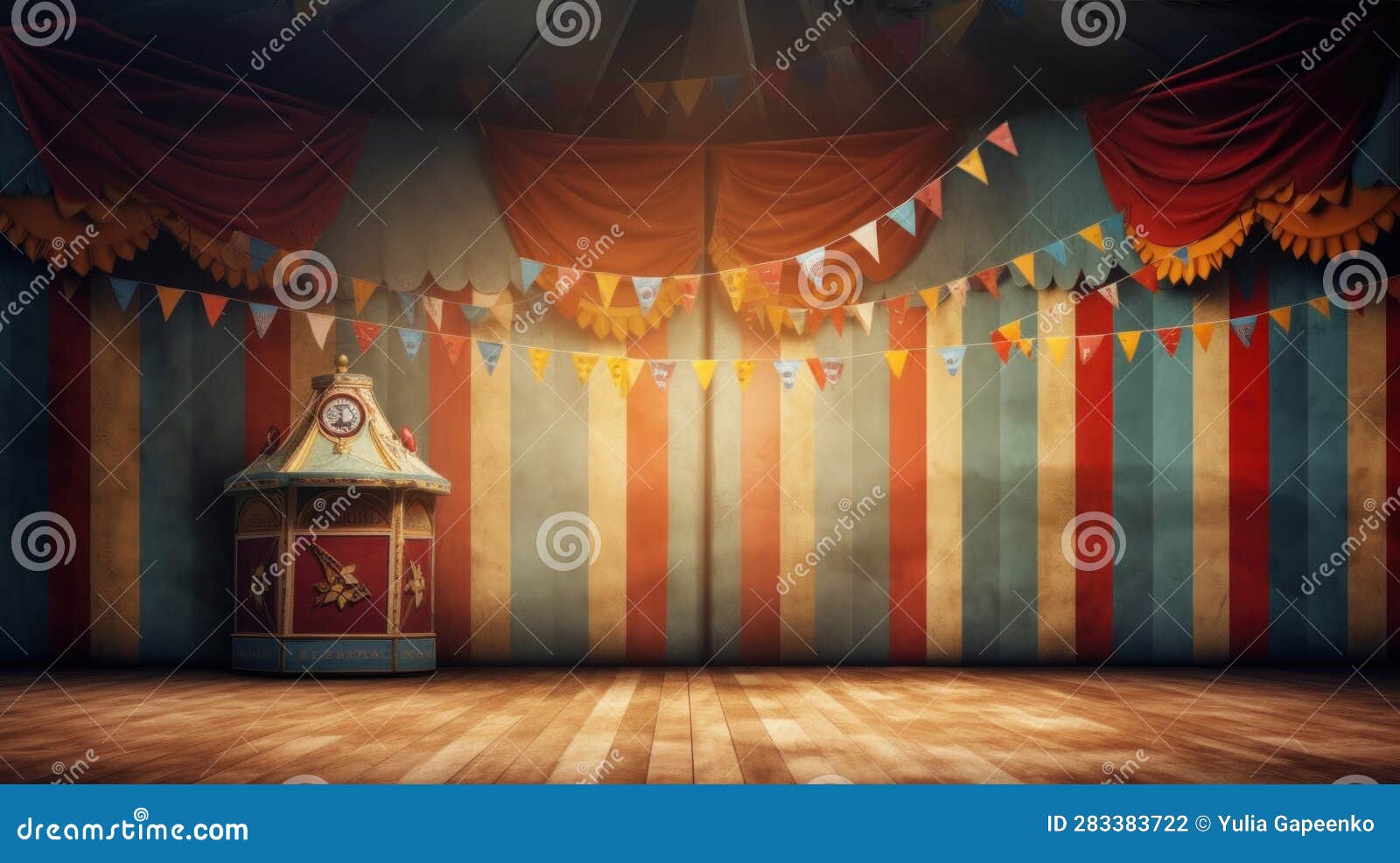 Circus Abstract Background. Illustration AI Generative Stock ...