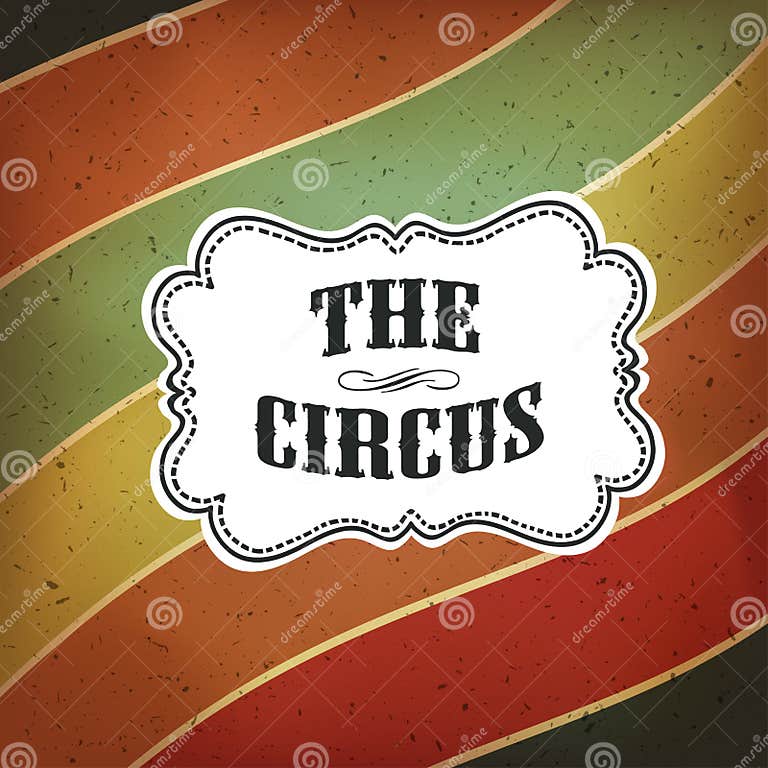 Circus Abstract Poster with Colored Lines, Vector Background Stock ...