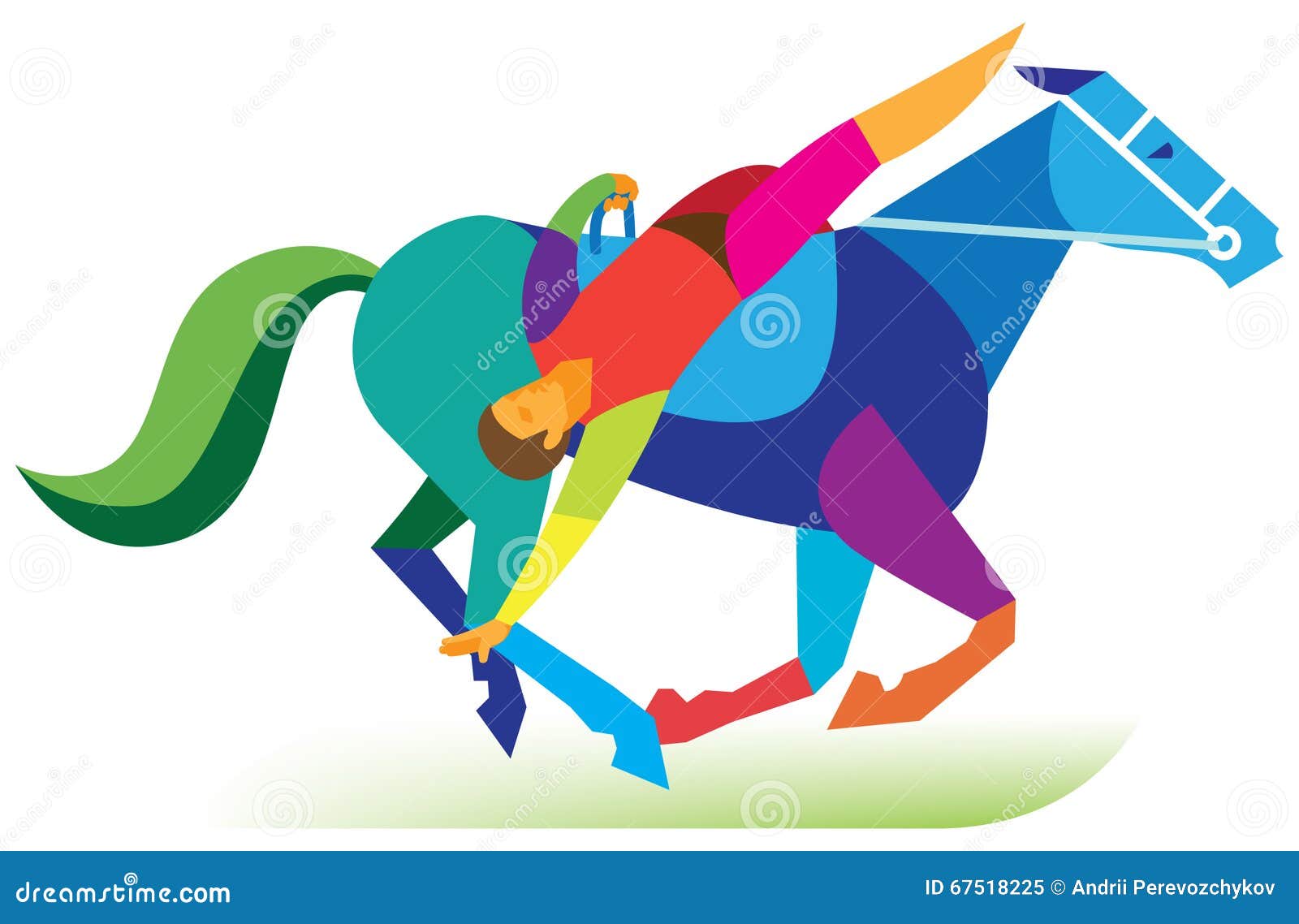 Circus Acrobat Performs a Complicated Trick Riding Stock Vector ...