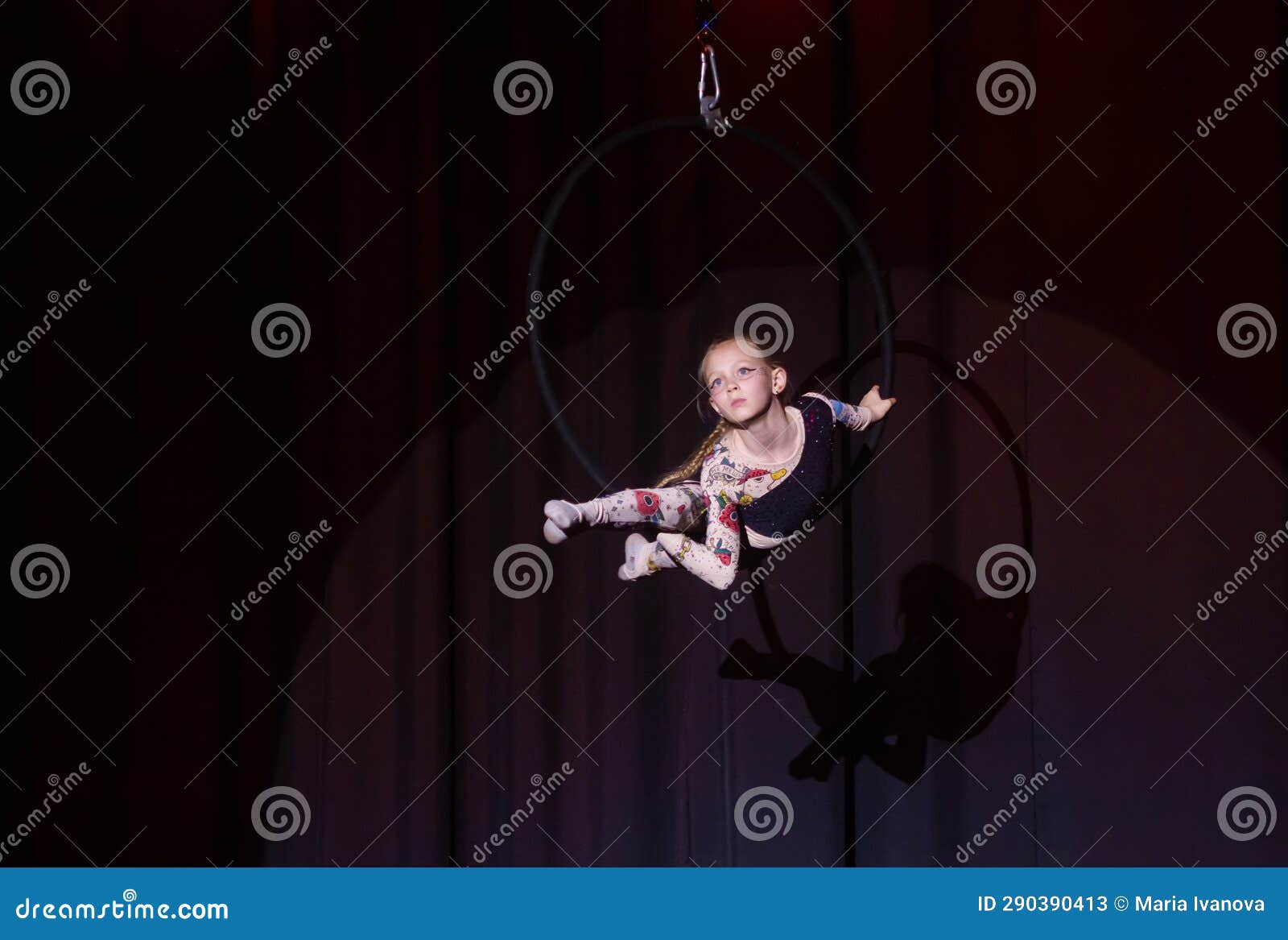 Circus Acrobatics. Beautiful Performance on Stage. Editorial Stock ...