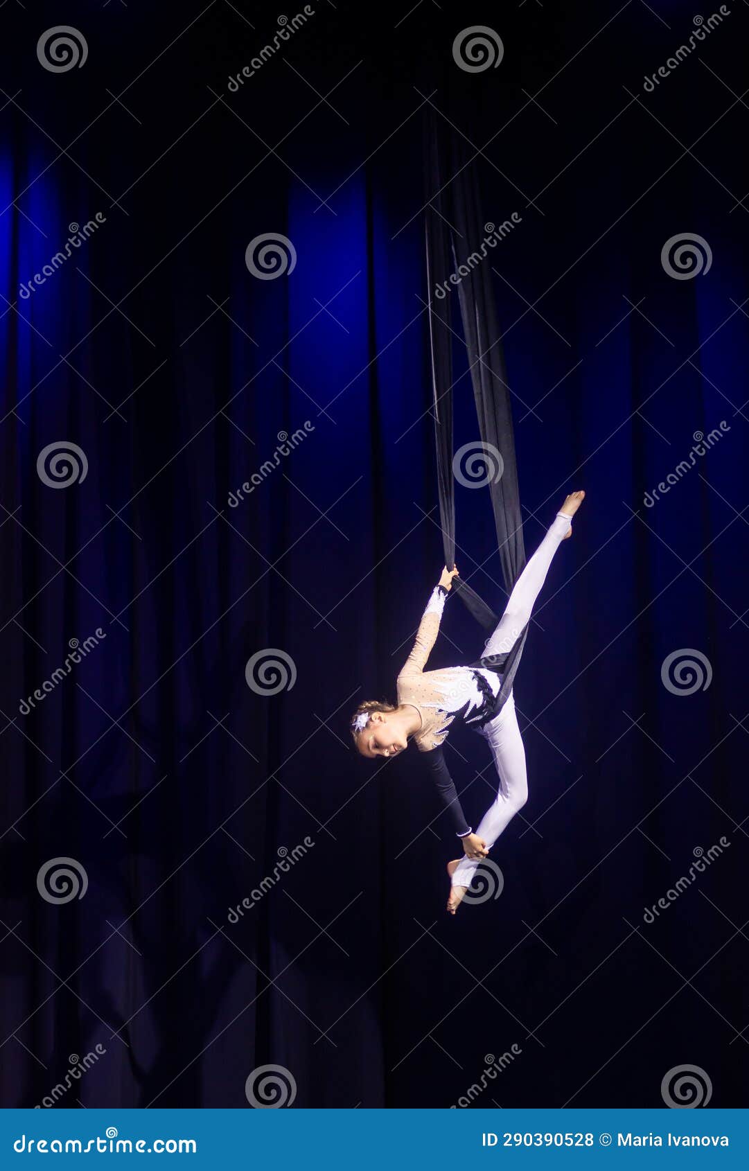 Circus Acrobatics. Beautiful Performance on Stage. Editorial Stock ...