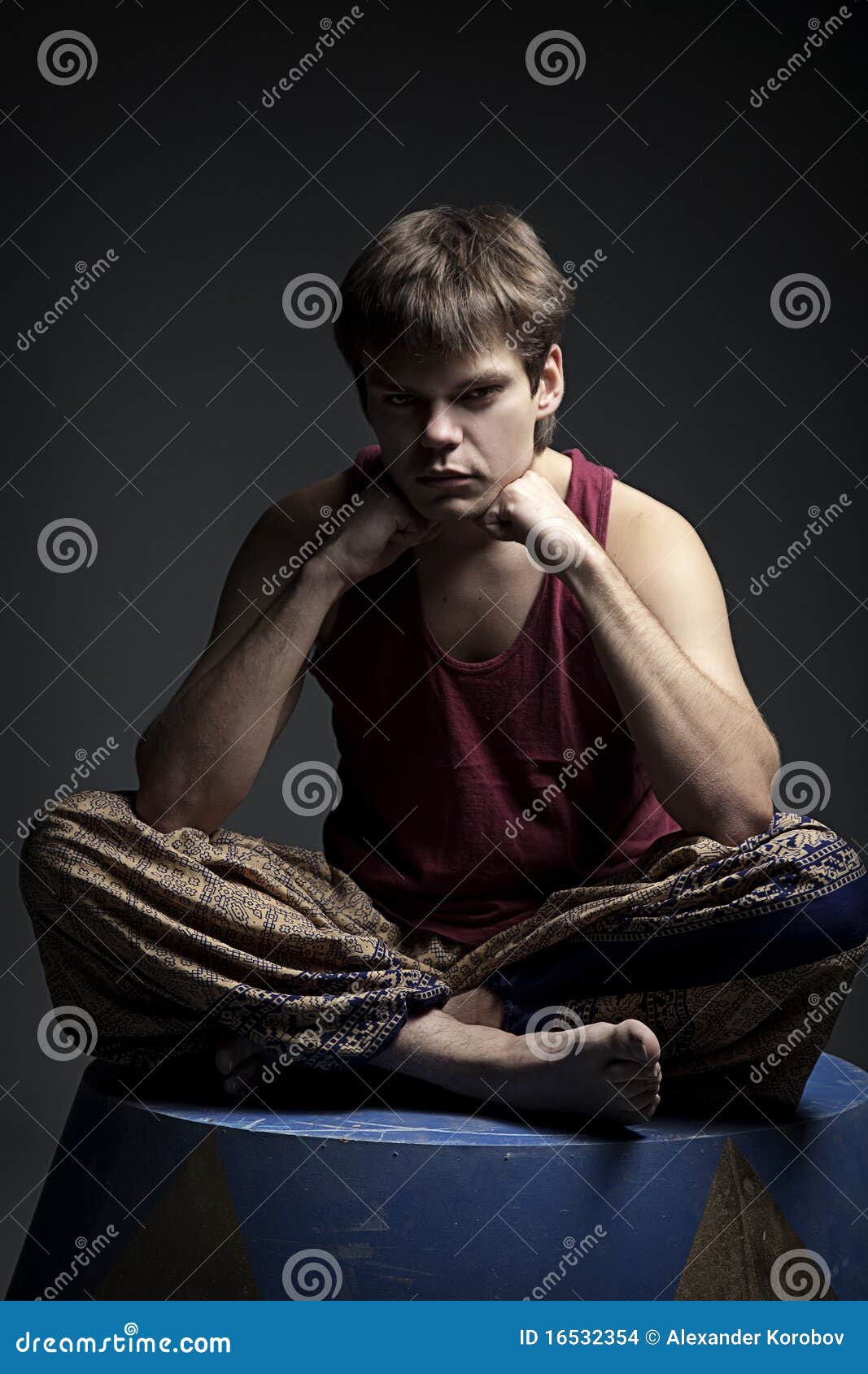 Circus actor stock photo. Image of muscles, concept, portrait - 16532354