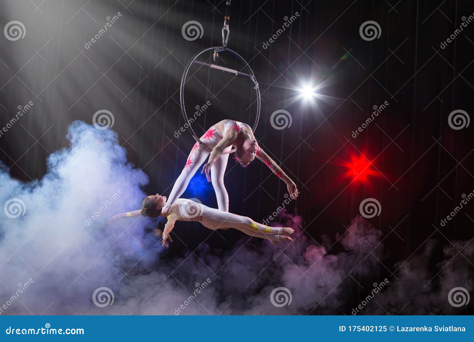 Circus Actress Acrobat Performance. Stock Image - Image of black ...