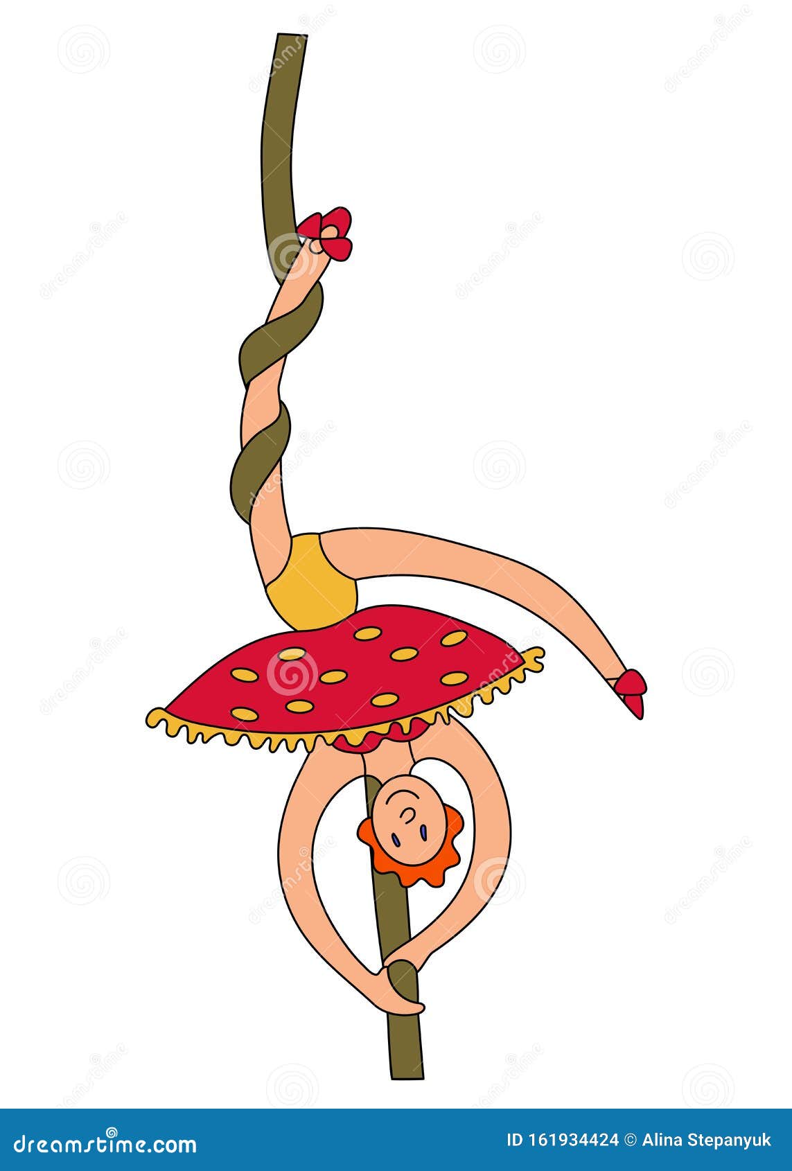 Dog And Rope, Coloring Page Vector Illustration | CartoonDealer.com ...