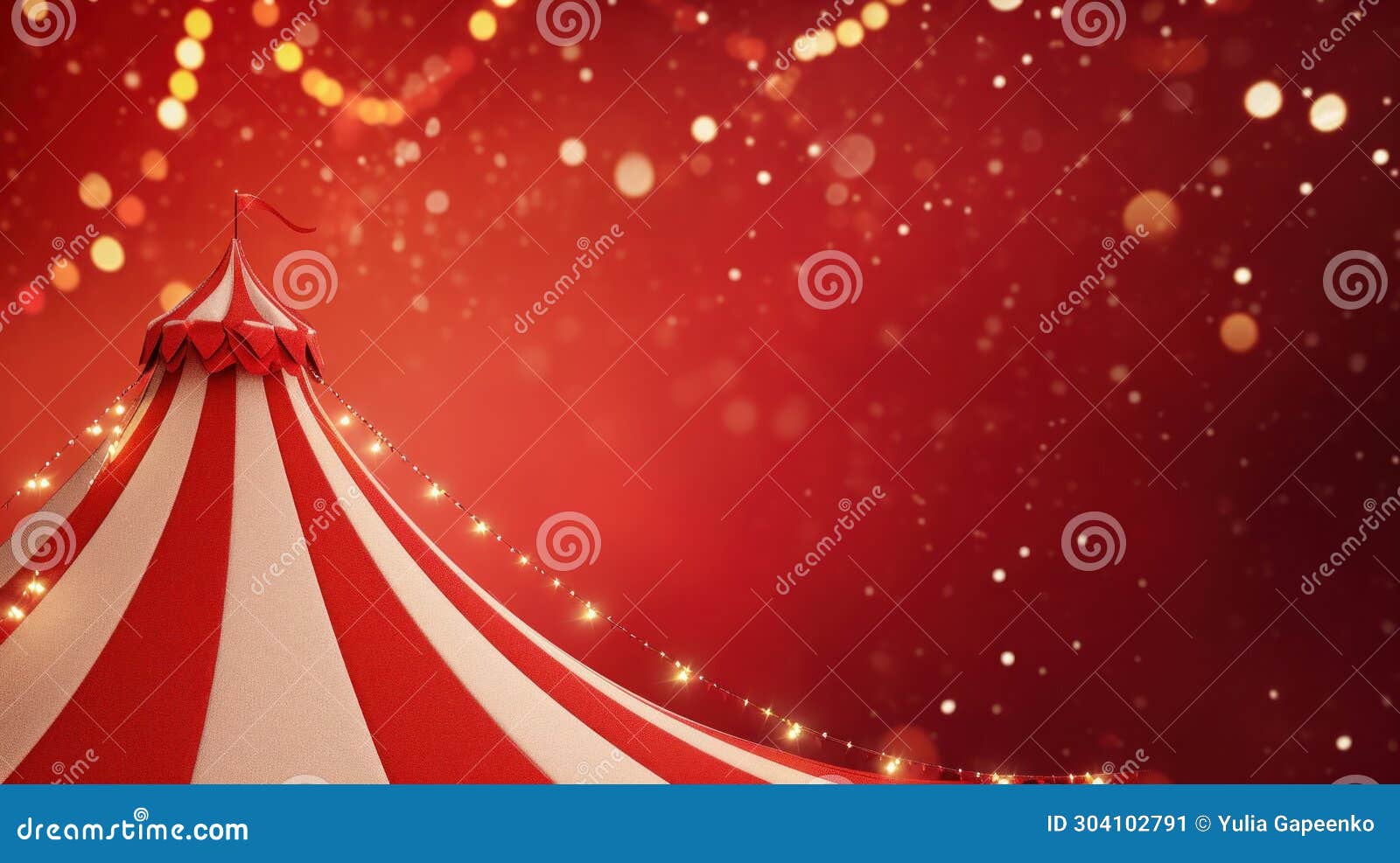 Circus Advertisment Background with Copy Space Stock Image - Image of ...