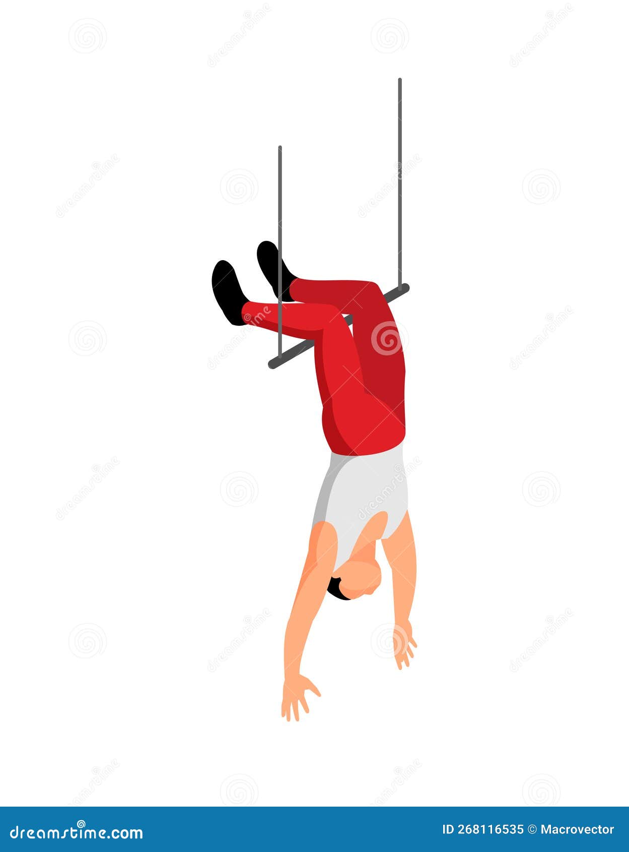 Circus Air Acrobat Composition Stock Vector - Illustration of show ...