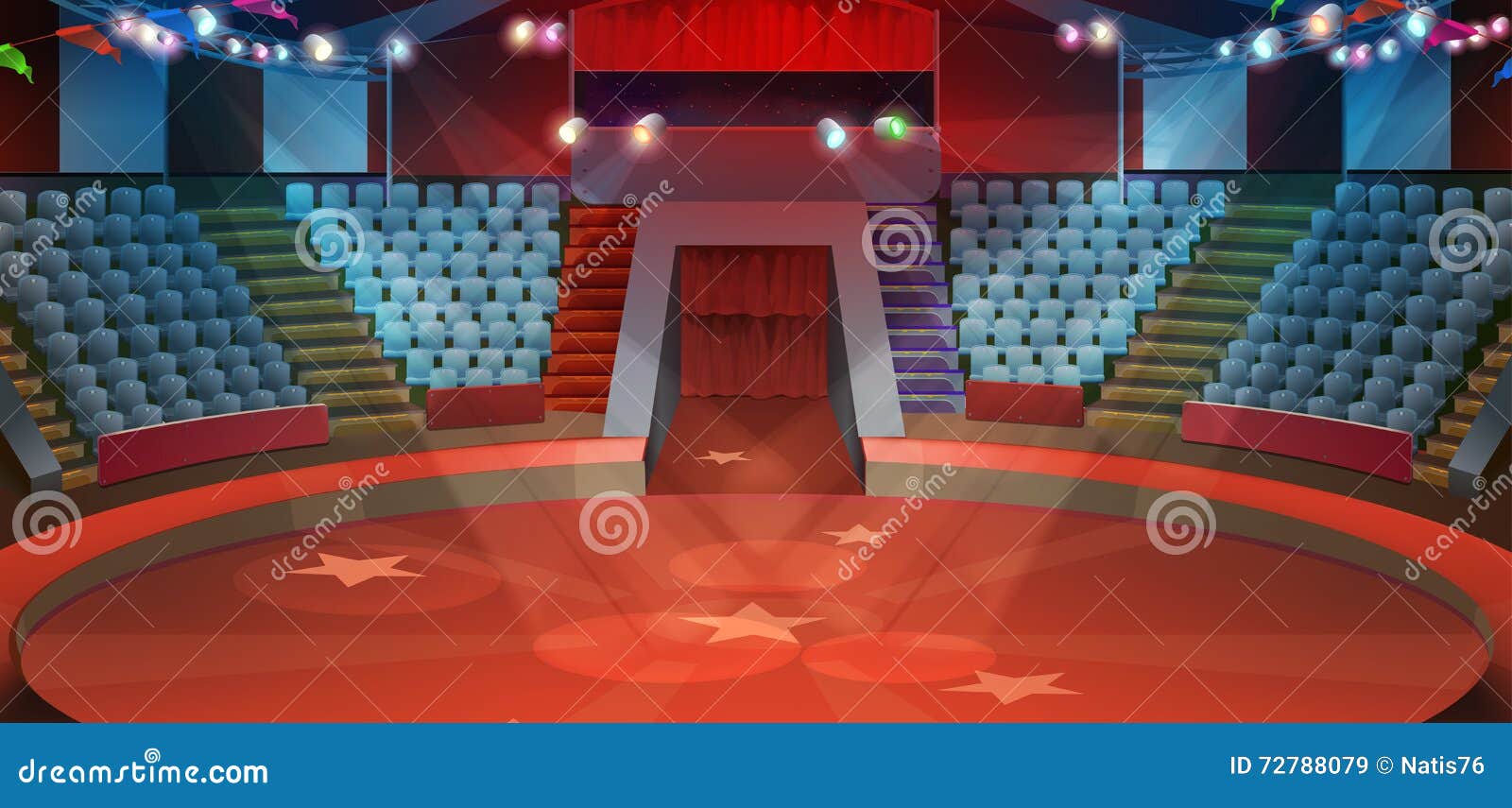 Circus arena background stock vector. Illustration of graphic - 72788079