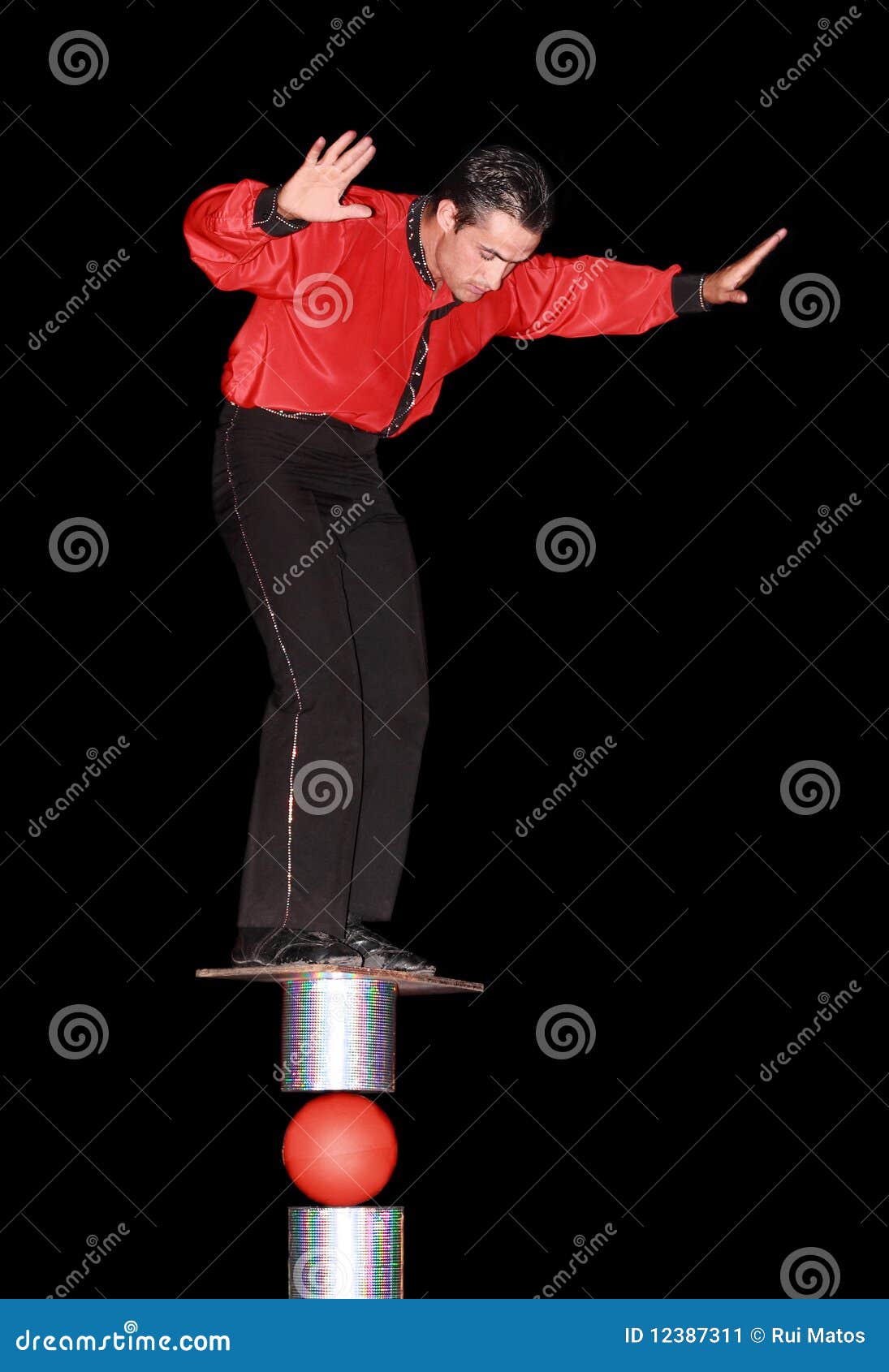 Circus artist editorial photo. Image of circus, equilibrium - 12387311