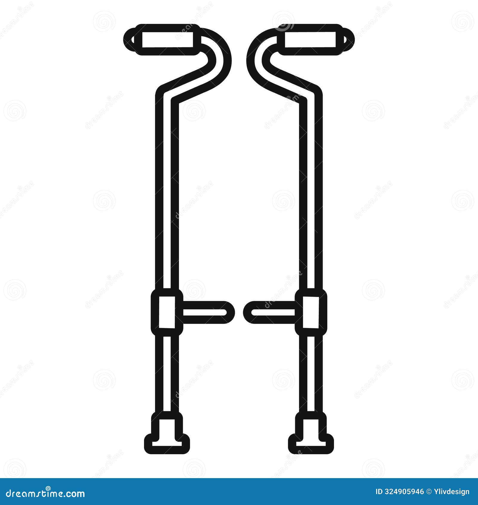 Circus Artist Walking on Spring Loaded Stilts Performing Show Stock ...