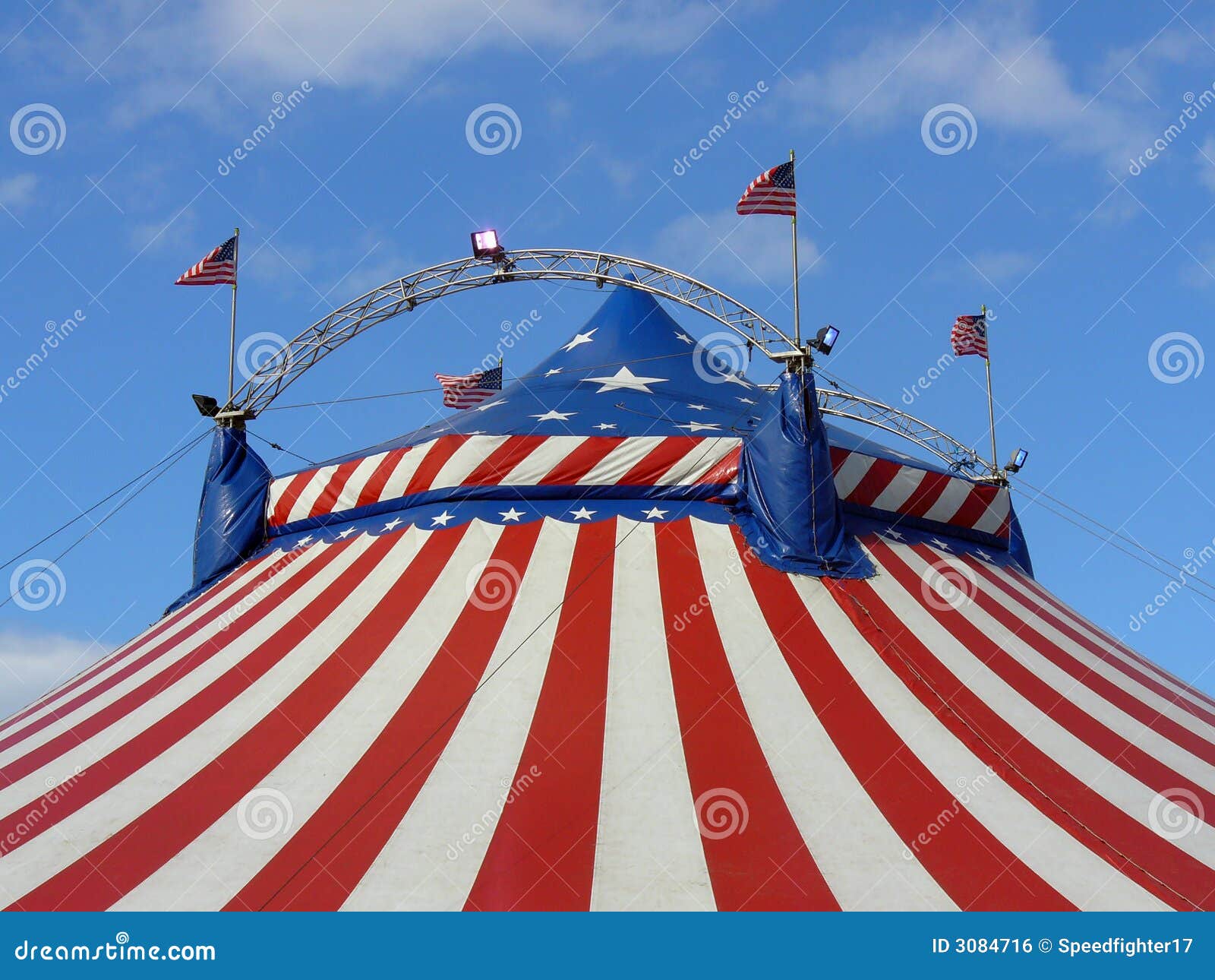 Circus Big Top stock photo. Image of flags, stars, structure - 3084716