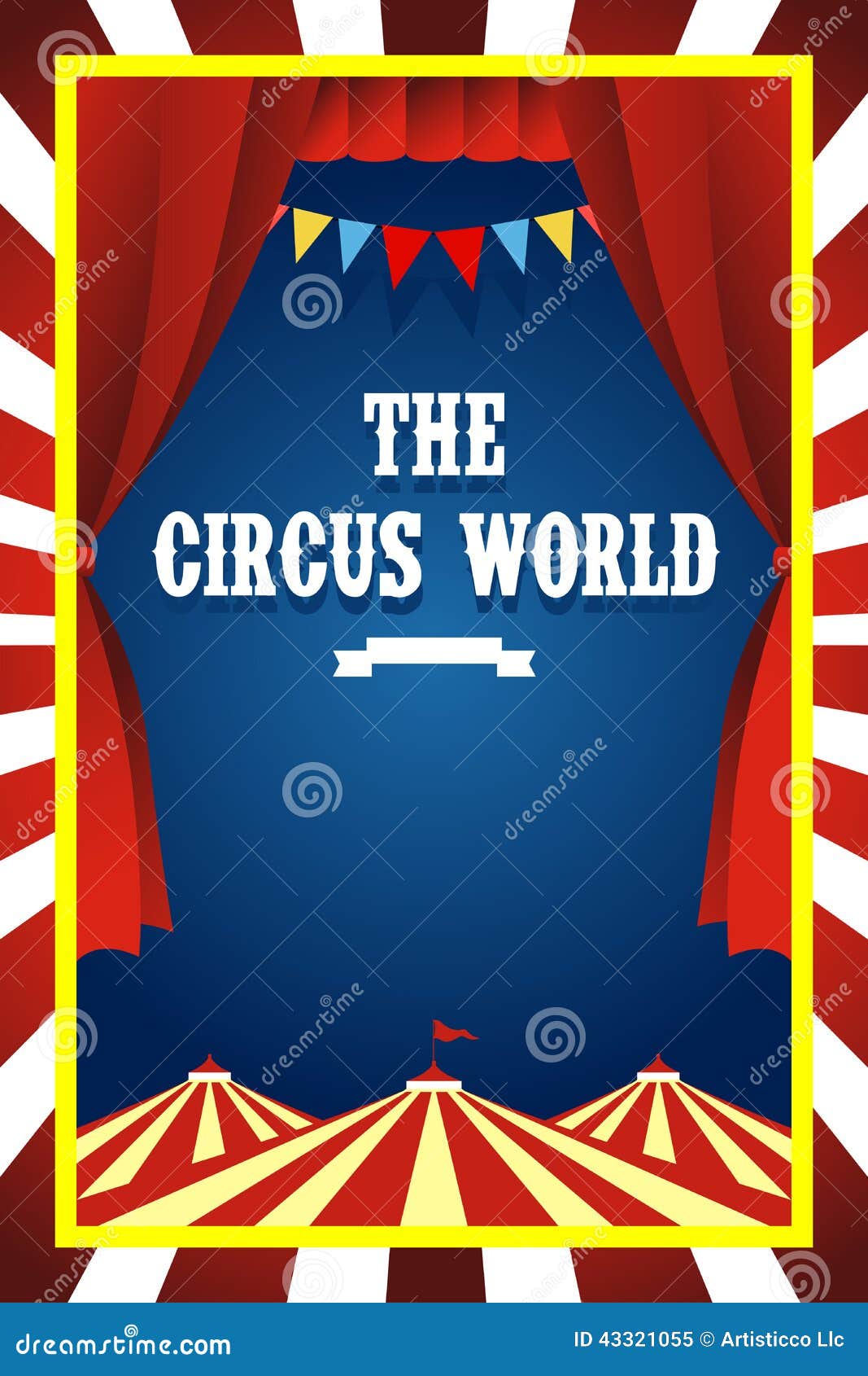 Circus brochure stock vector. Illustration of advertisement - 43321055