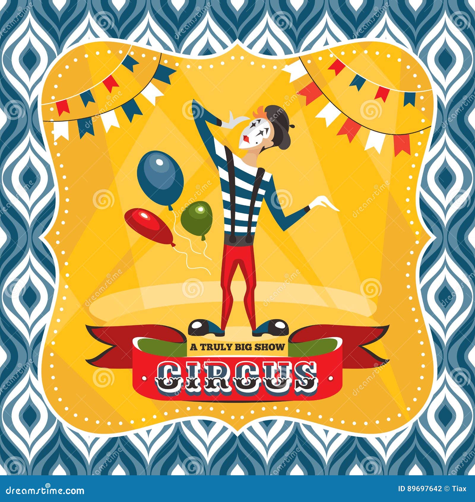 Mime Artist Icon In Outline Style Isolated On White Background. Event ...