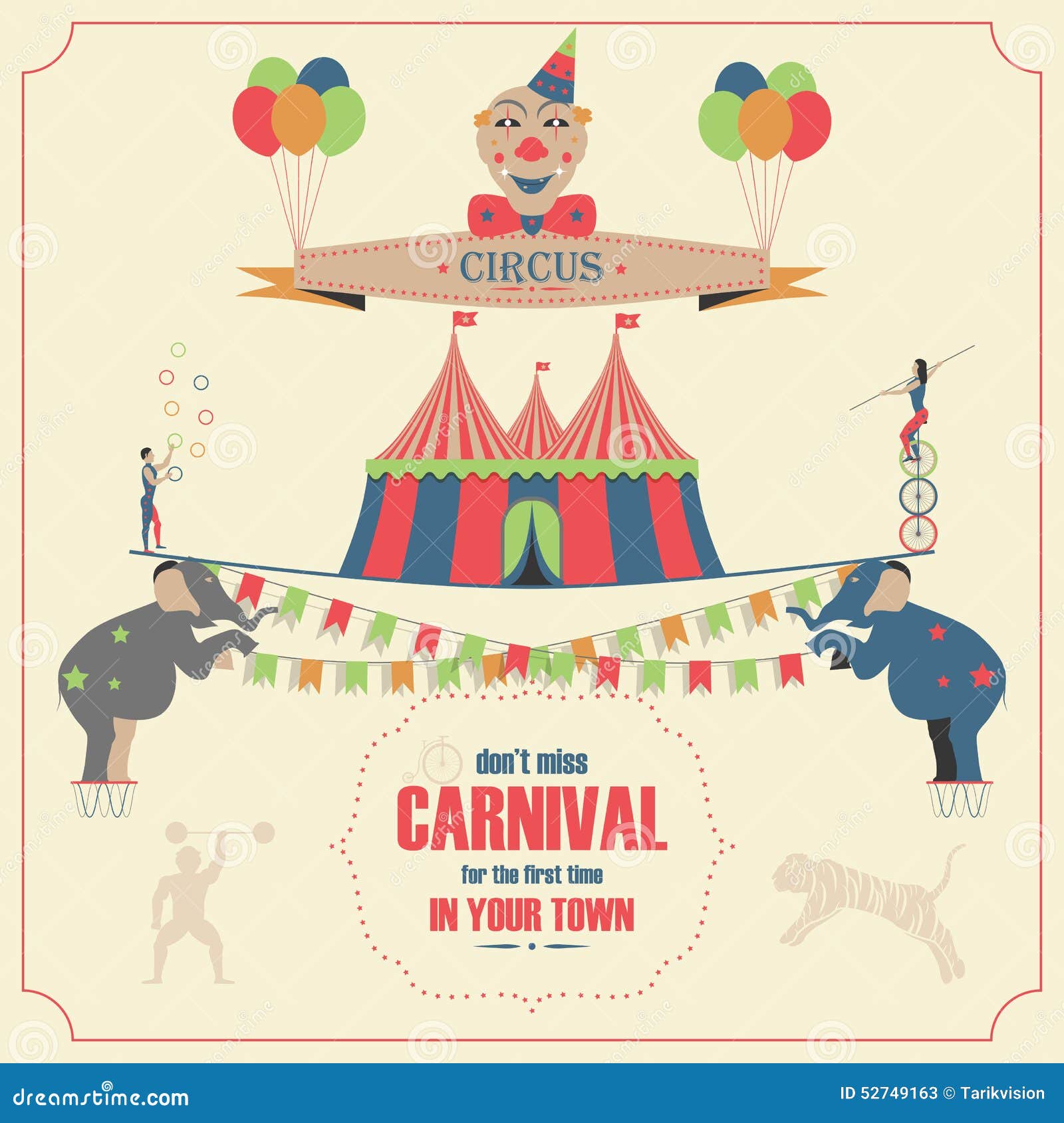 Carnival Invitation Card With Black Lace Mask. Celebration Party ...