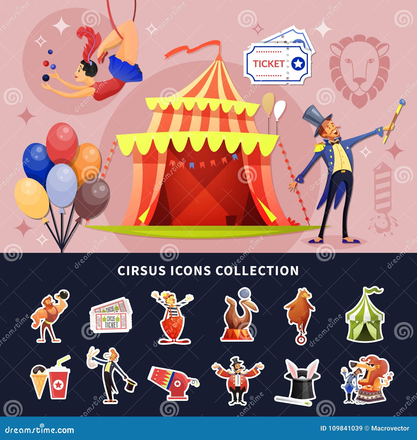 Circus Cartoon Background | CartoonDealer.com #228188147