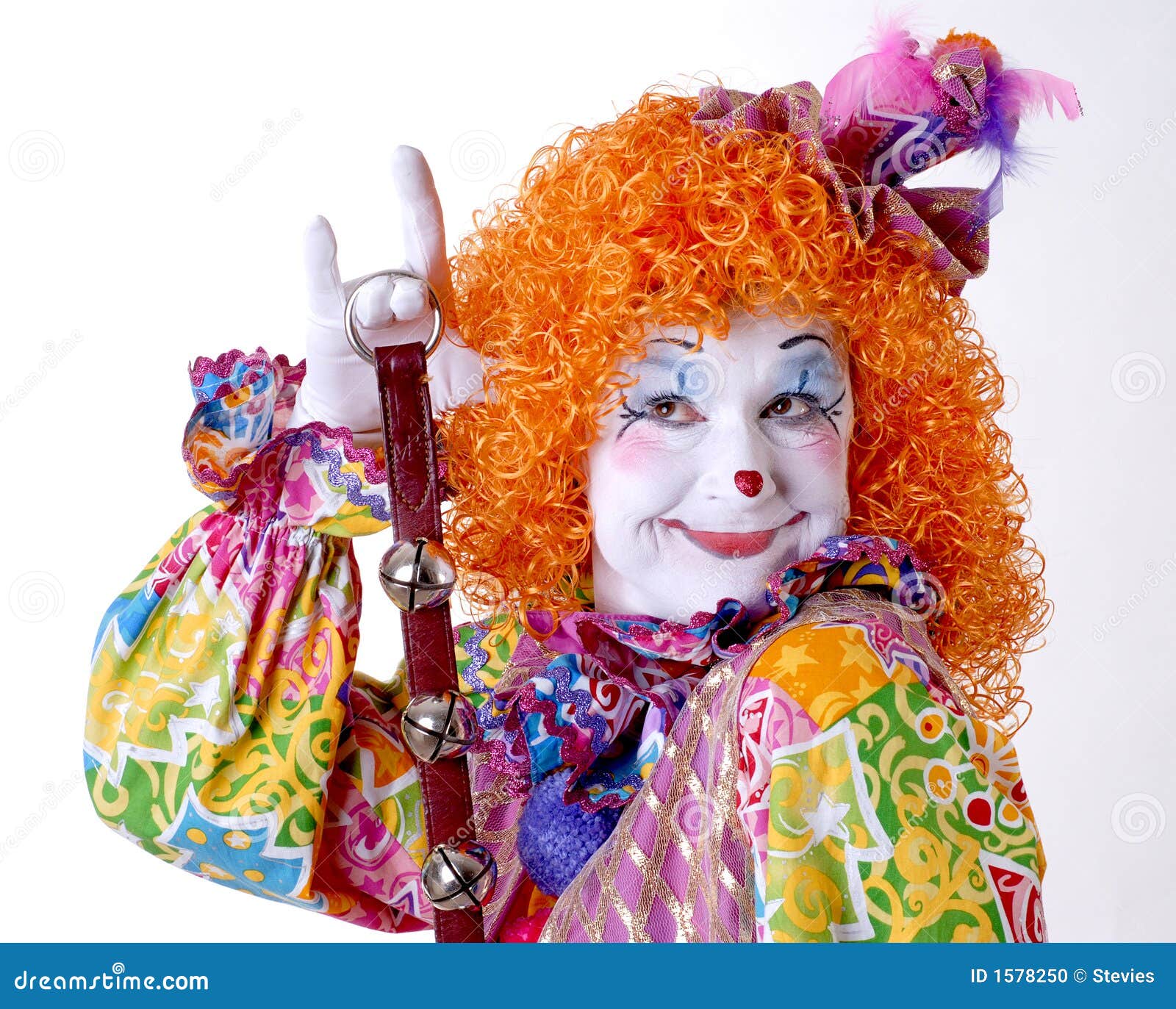 Circus Clown stock photo. Image of full, headshot, face - 1578250