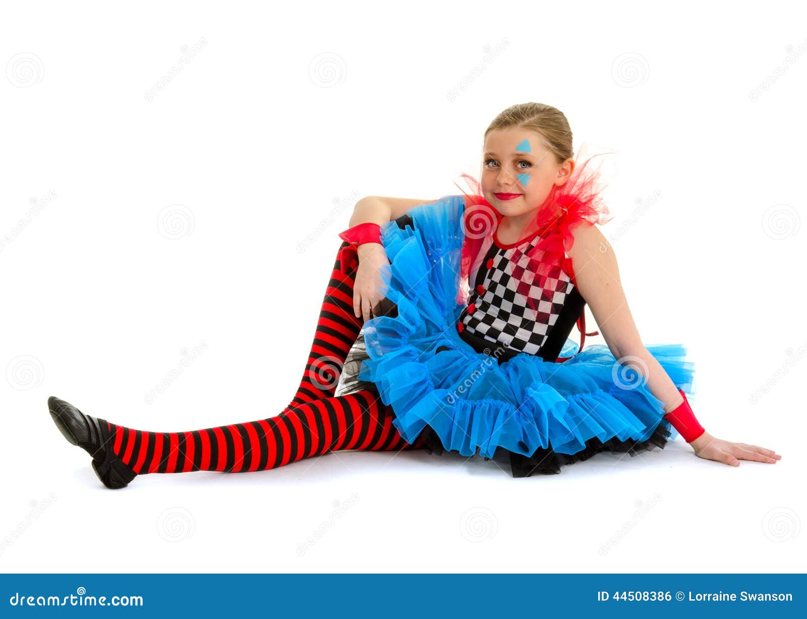 Circus Clown Child Performer Stock Photo - Image of girl, female: 44508386