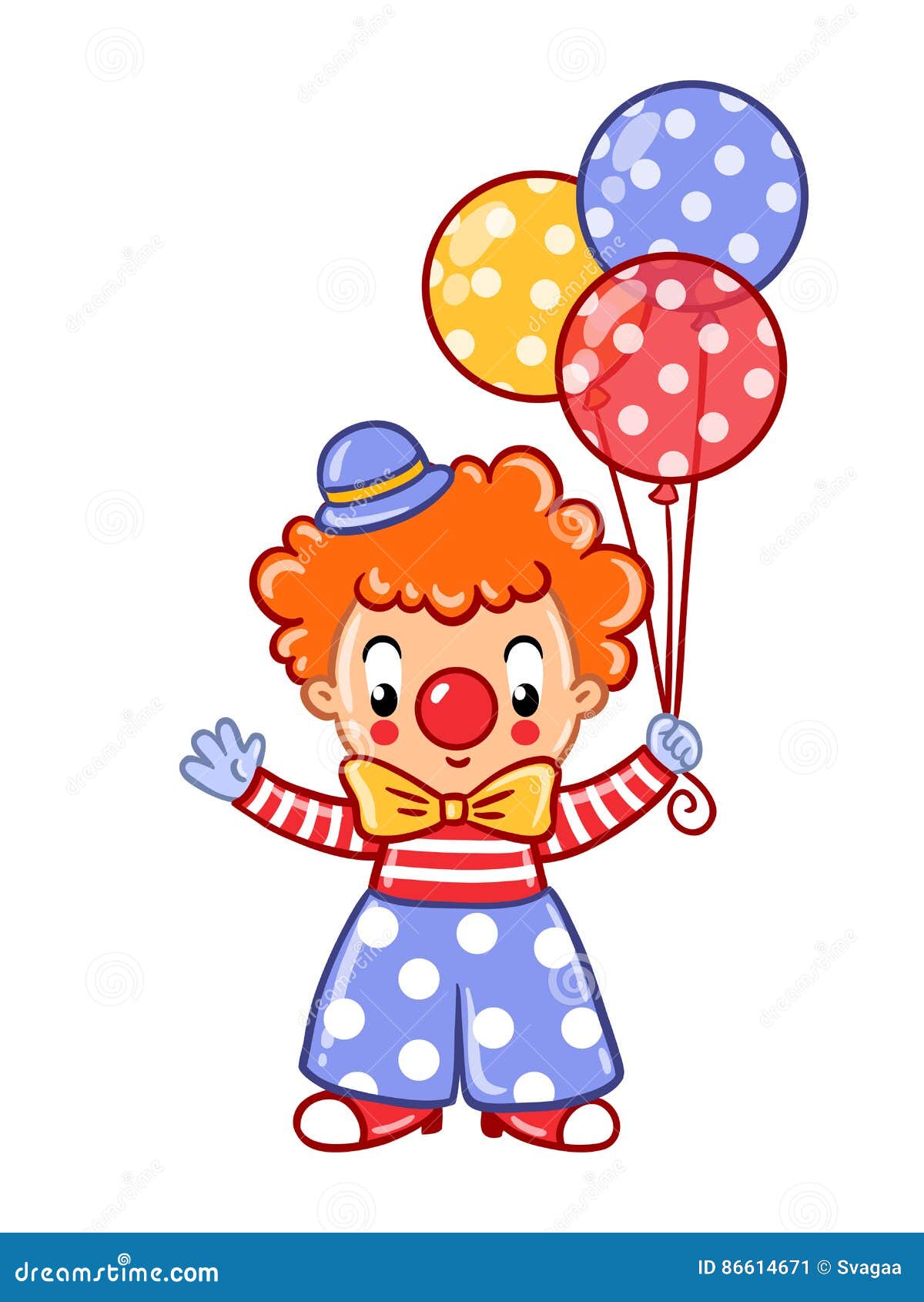 Circus clown illustration. stock illustration. Illustration of bright ...