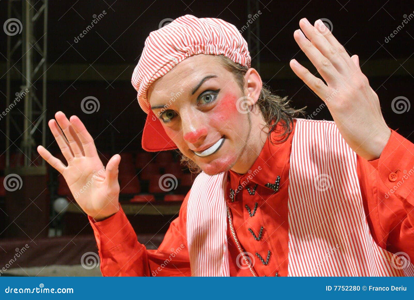 Circus clown portrait stock photo. Image of white, young - 7752280