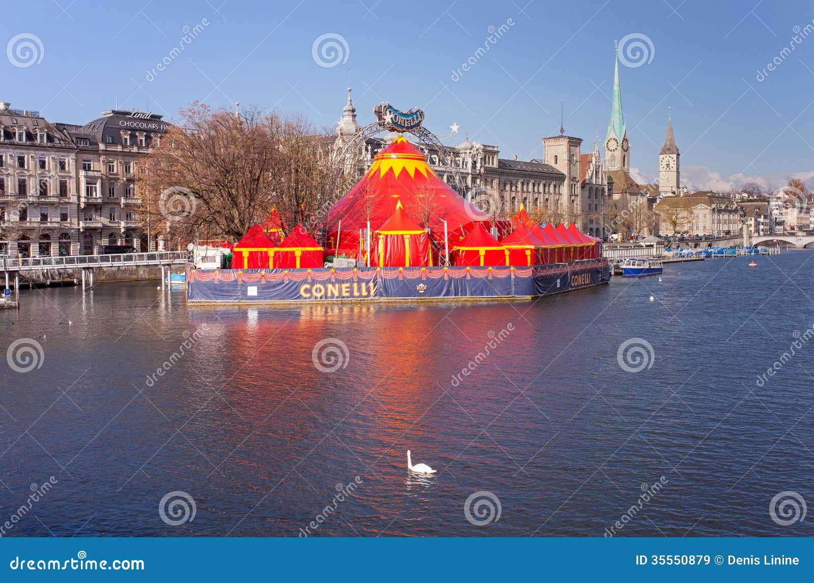 Circus Conelli in Zurich editorial stock image. Image of minster - 35550879