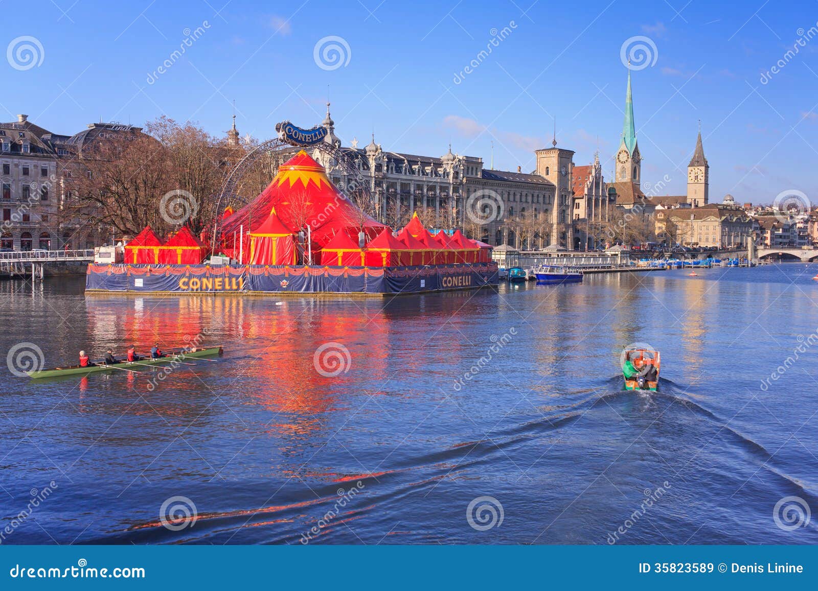 Circus Conelli in Zurich editorial stock image. Image of bauschaenzli ...