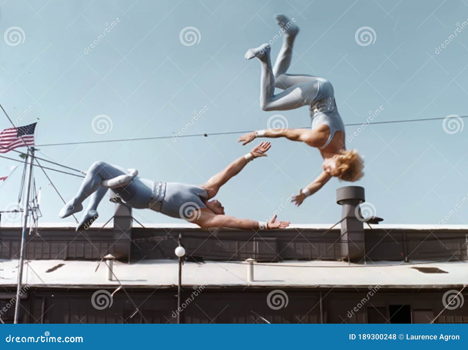Circus Daredevils Perform At 1978 ChicagoFest Editorial Stock Photo ...