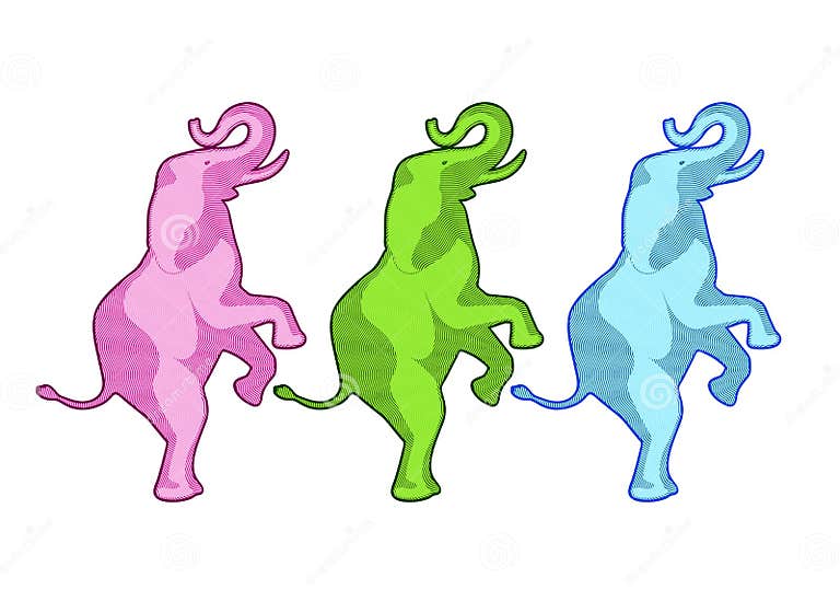 Circus elephant art design stock vector. Illustration of front - 70411414