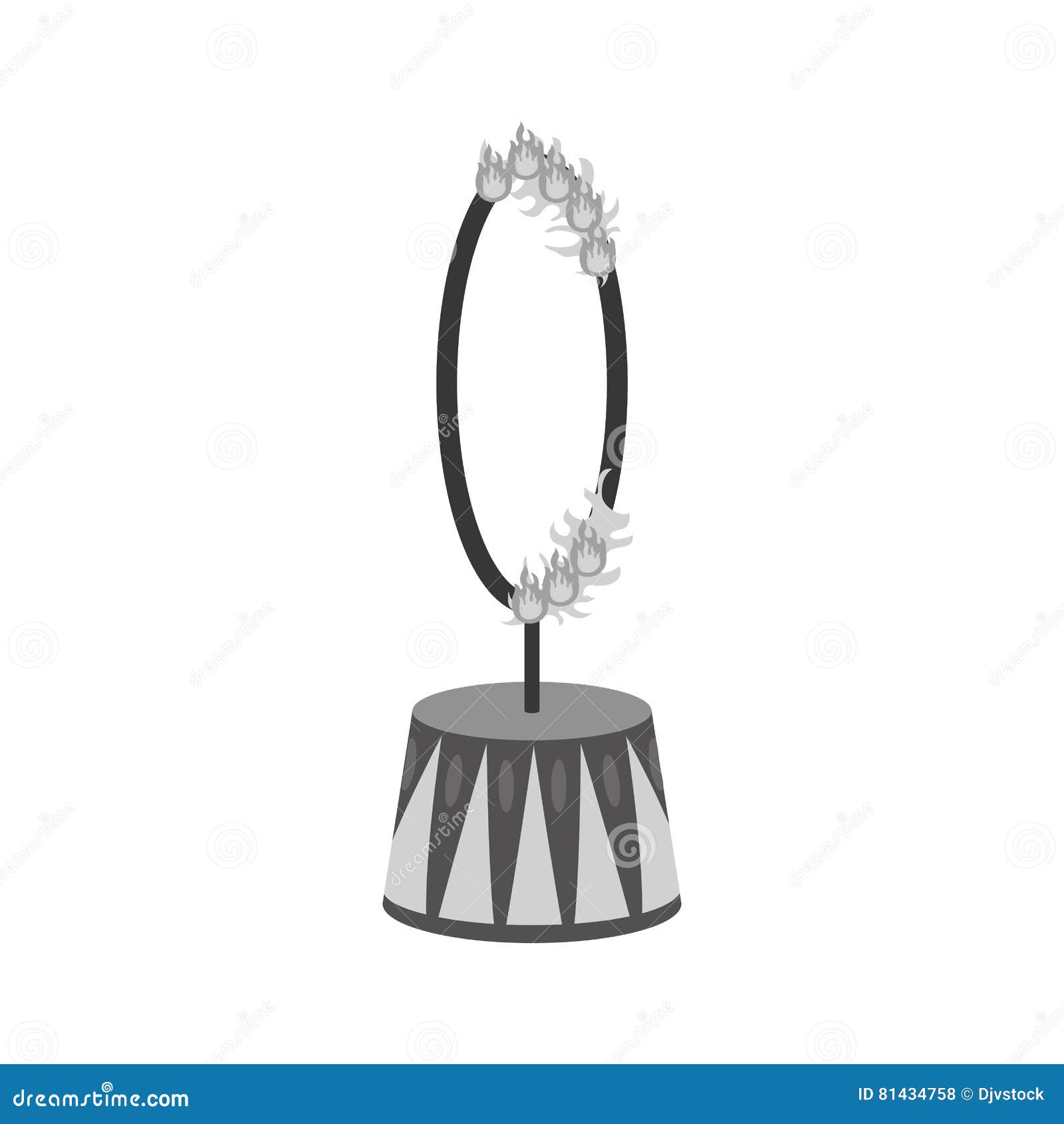 Circus fire hoop stock vector. Illustration of carnival - 81434758
