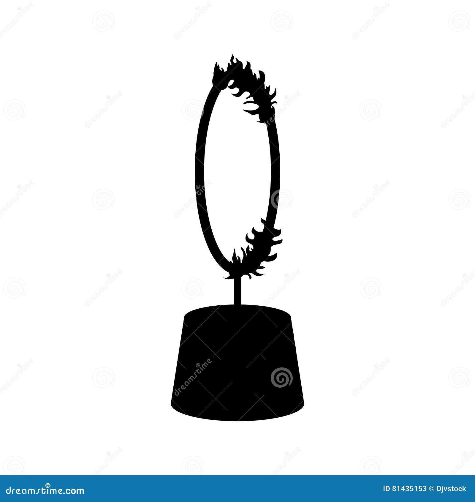 Circus fire hoop stock vector. Illustration of ring, hoop - 81435153