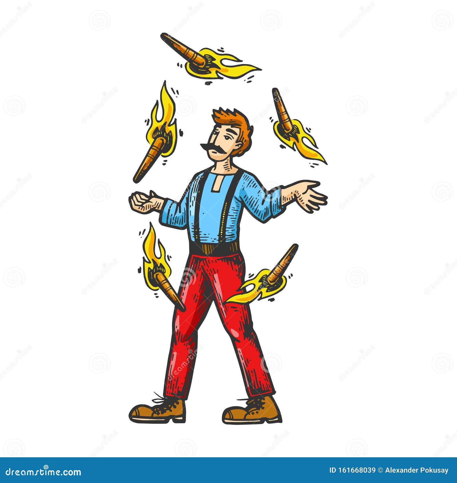Circus Fire Ring, Icon Cartoon Vector | CartoonDealer.com #259396123