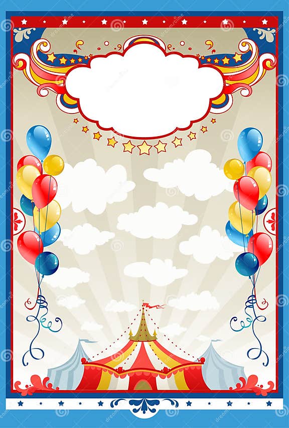 Circus frame stock vector. Illustration of premiere, cloud - 18526265