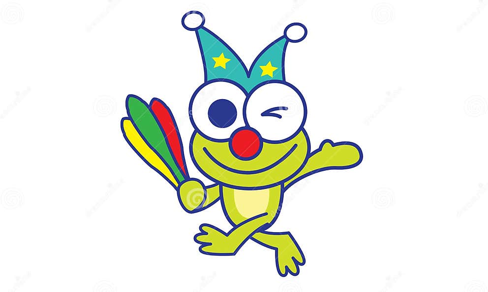 Circus Frog stock vector. Illustration of cute, funny - 67621658