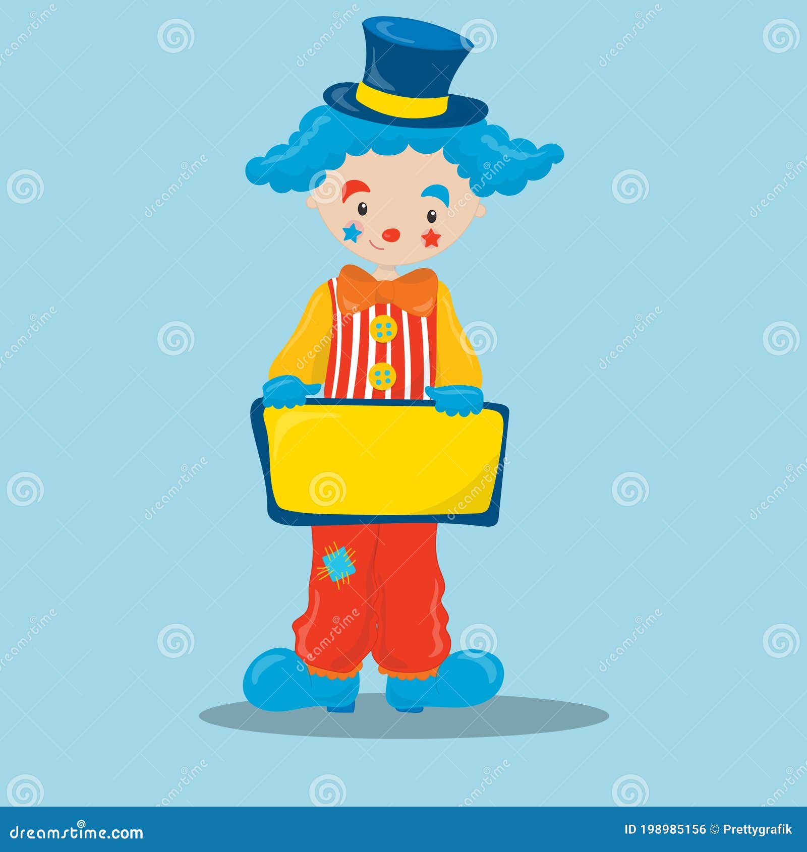 Blue Clown Elips Background. Simple Background Design With Natural Blue ...