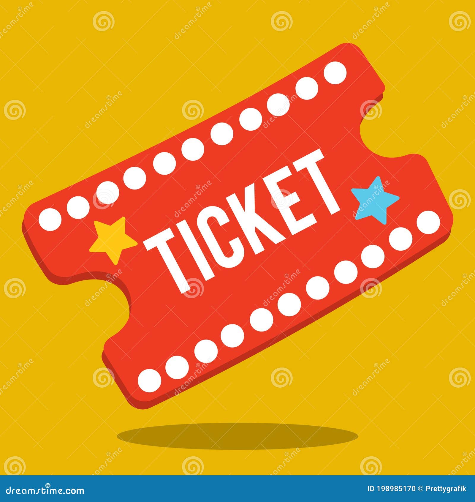 Circus fun red ticket 03 stock vector. Illustration of circus - 198985170