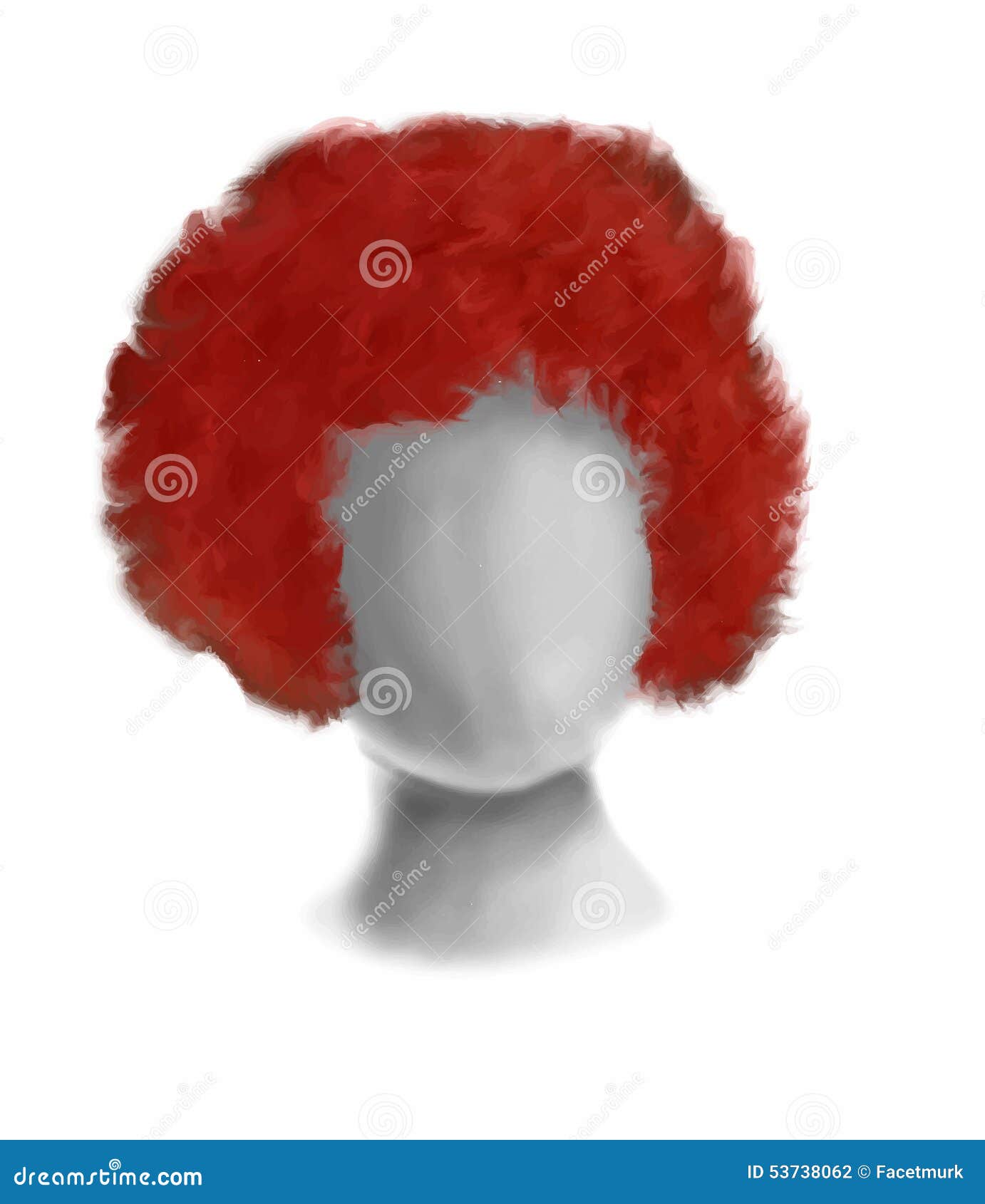 Circus Hair Vector Illustration Stock Vector - Illustration of clown ...