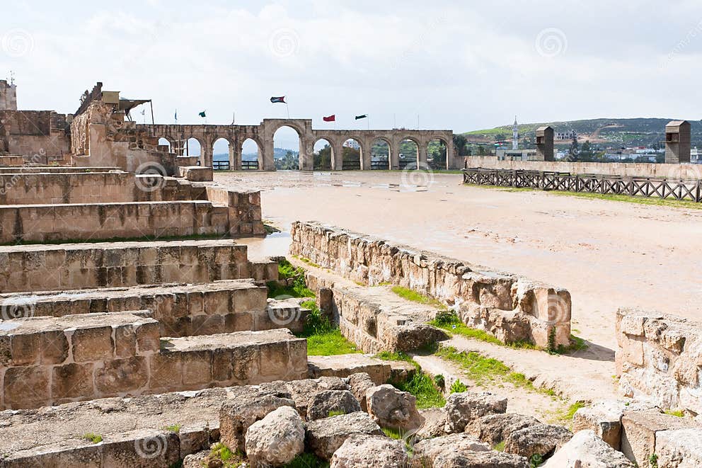 Circus Hippodrome in Jerash Stock Photo - Image of greek, arena: 23745258
