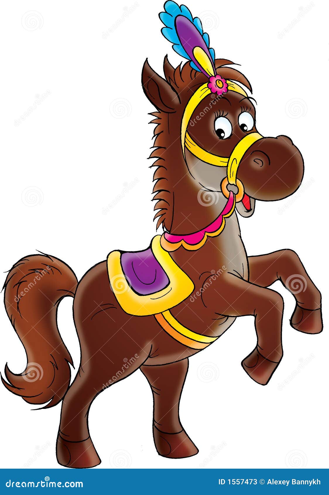 Circus horse stock illustration. Illustration of graphic - 1557473