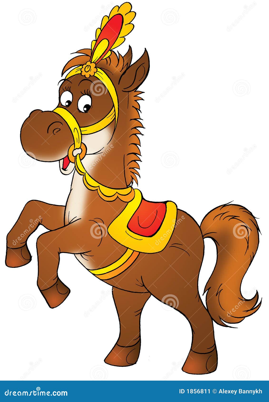 Circus horse stock illustration. Illustration of cheerful - 1856811