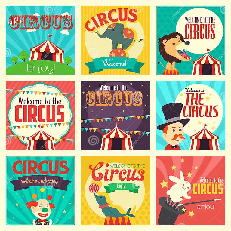 Circus icons stock vector. Illustration of icons, circus - 51421320