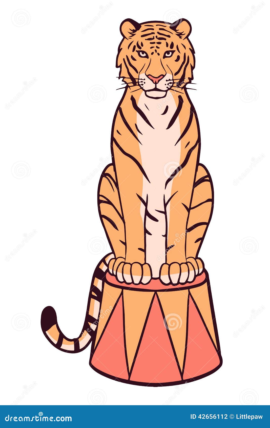 Circus Tiger Cartoon