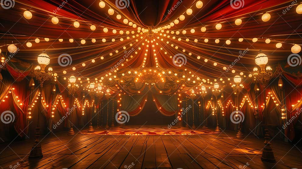 Circus Tent - Generative AI Stock Illustration - Illustration of ...