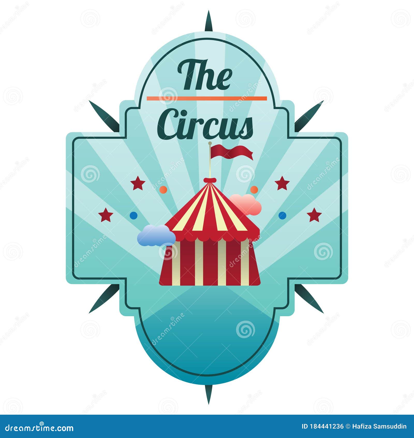 Circus Label. Vector Illustration Decorative Background Design Stock ...