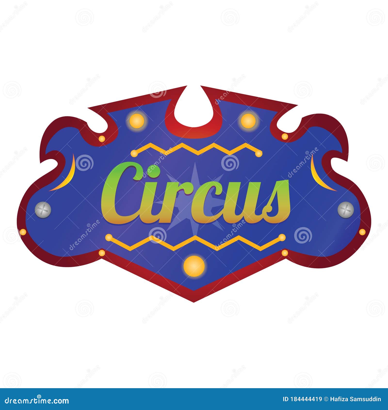 Circus Label. Vector Illustration Decorative Background Design Stock ...