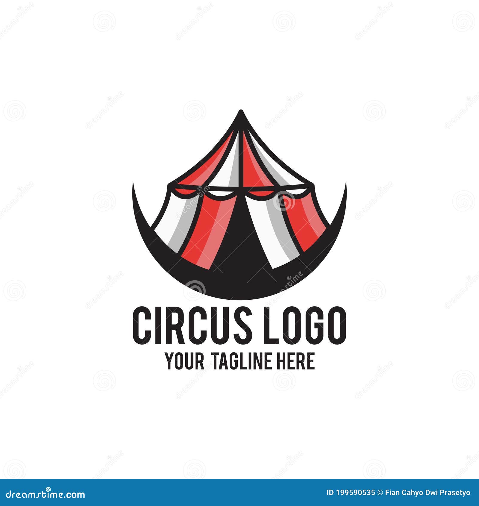 Circus Logo Design Modern Concept Stock Vector - Illustration of ...