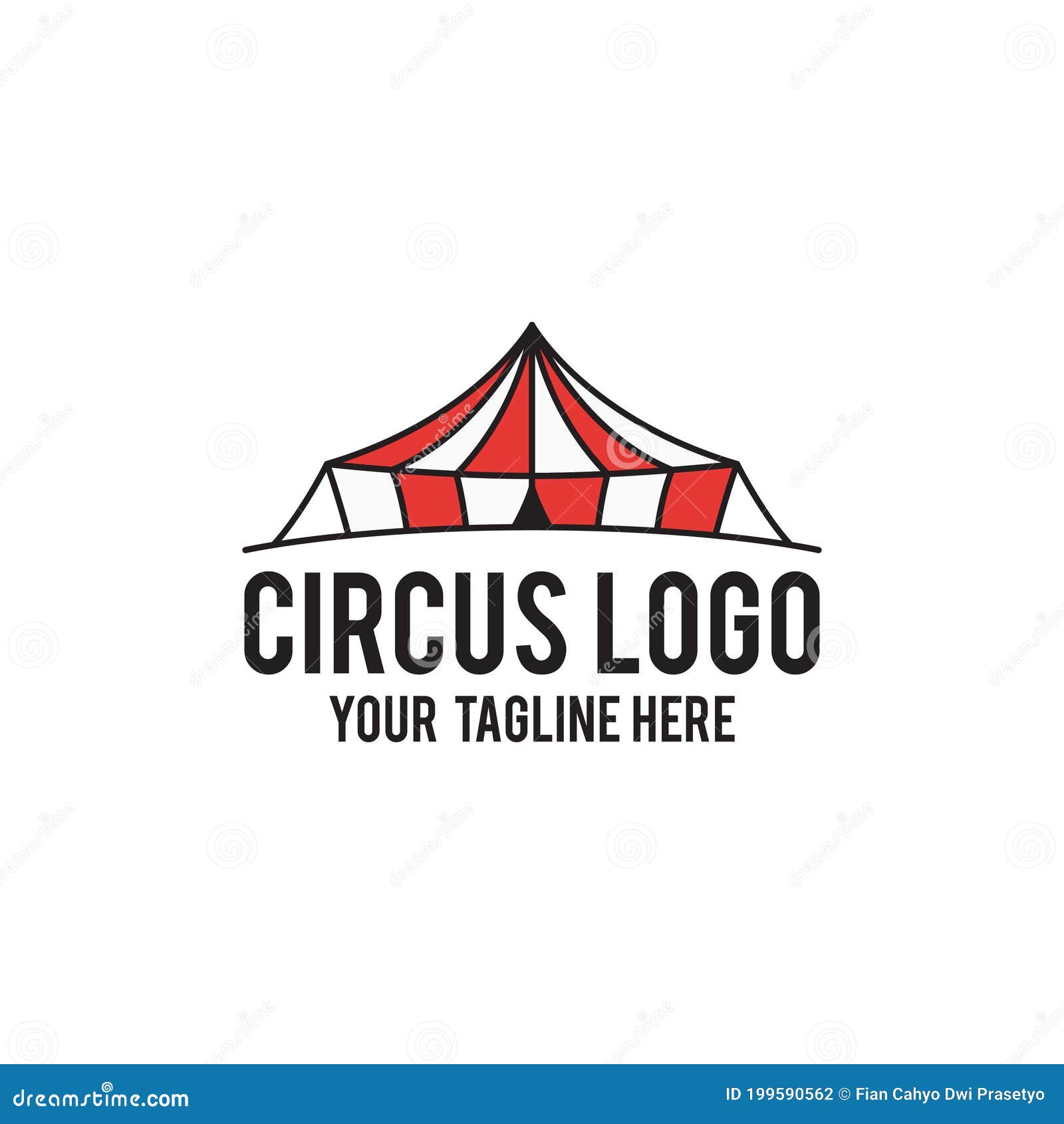 Circus Logo Design Modern Concept Stock Vector - Illustration of vector ...