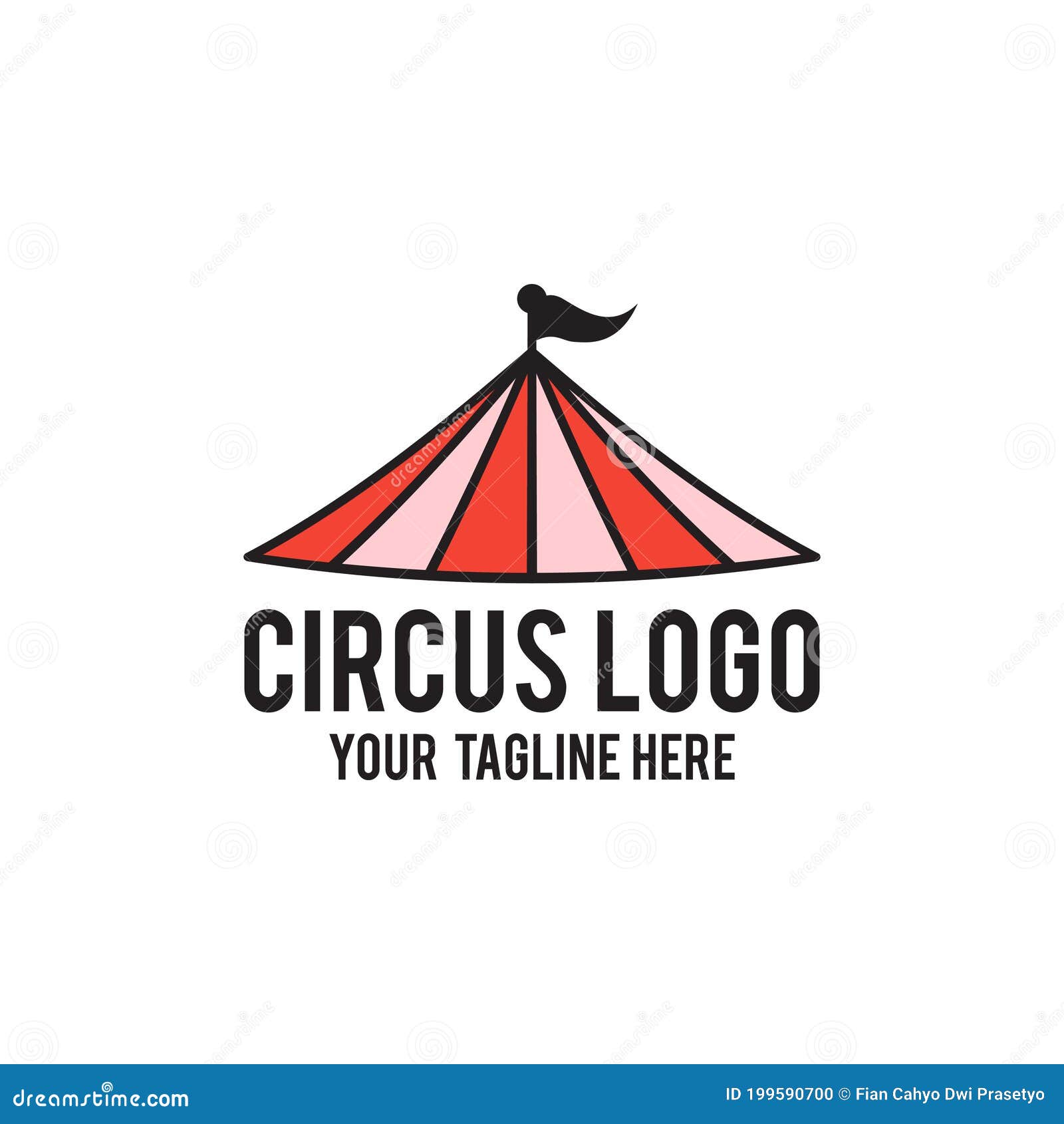 Circus Logo Design Modern Concept Stock Vector - Illustration of sign ...