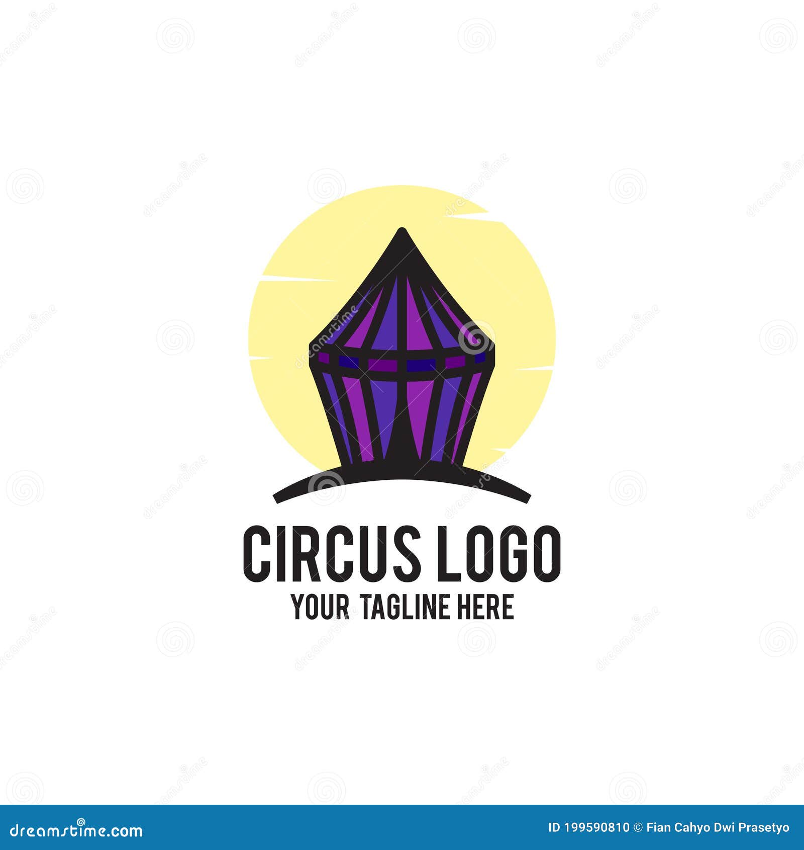 Circus Logo Design Modern Concept Stock Vector - Illustration of sketch ...
