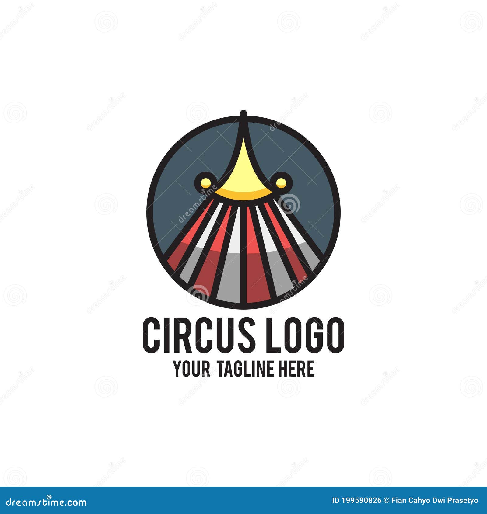 Circus Logo Design Modern Concept Stock Vector - Illustration of sign ...