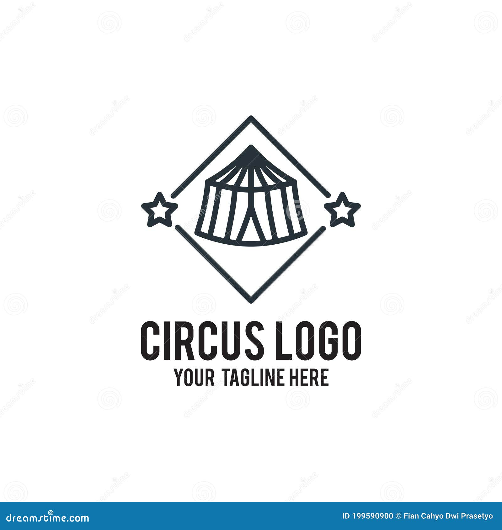 Circus Logo Design Modern Concept Stock Vector - Illustration of design ...