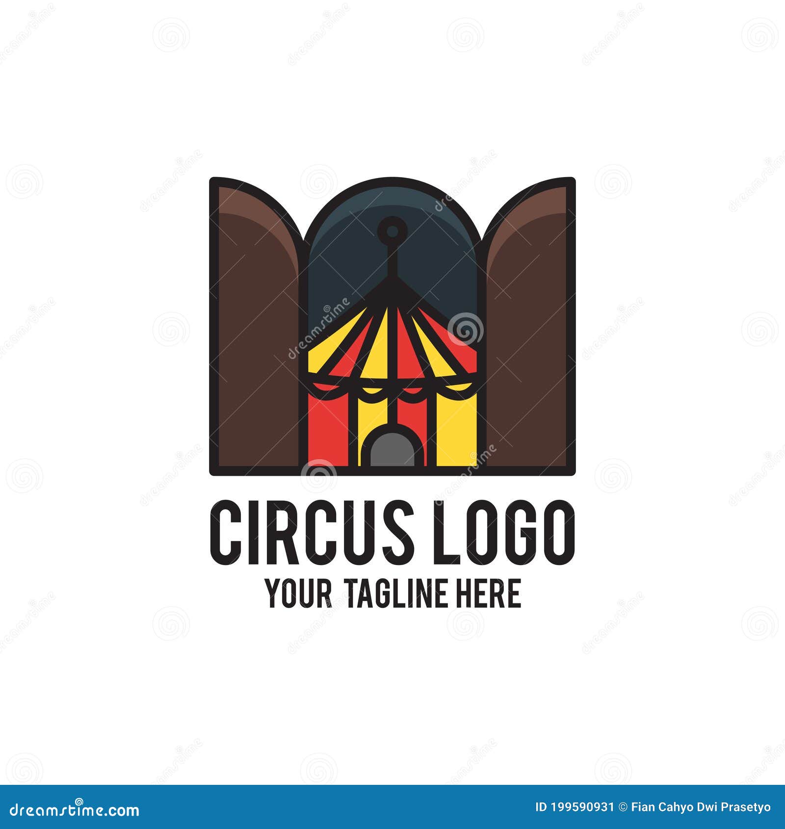 Circus Logo Design Modern Concept Stock Vector - Illustration of circus ...
